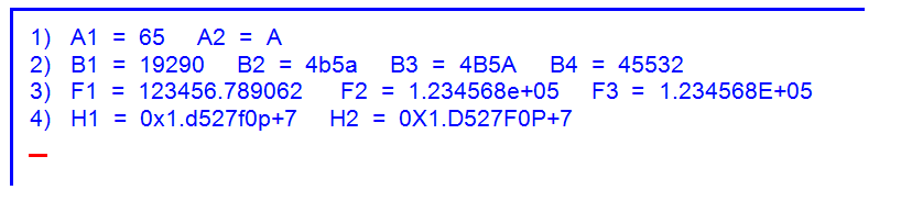 Entrada y Salida de Caracteres